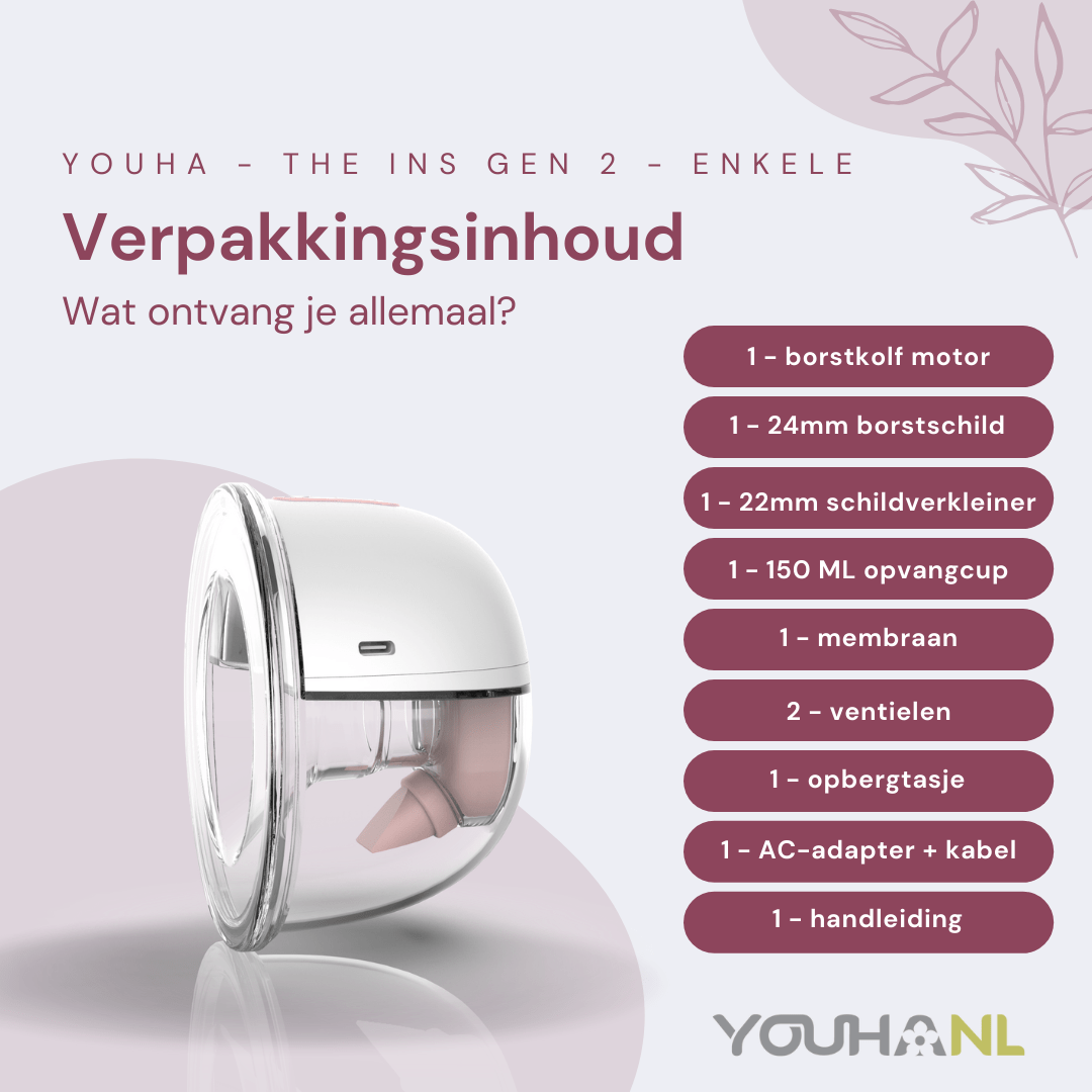 Youha The Ins Gen 2 - breast pump with app – Youha B.V.